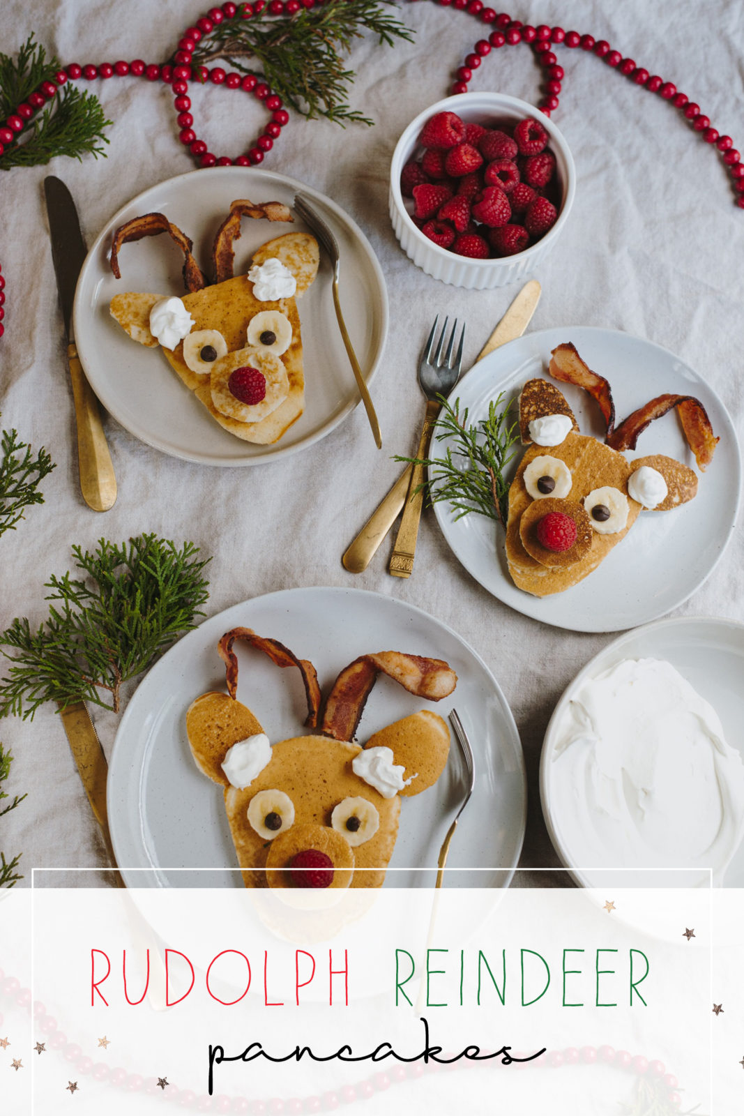 Rudolph Reindeer Pancakes - Casey Wiegand of The Wiegands