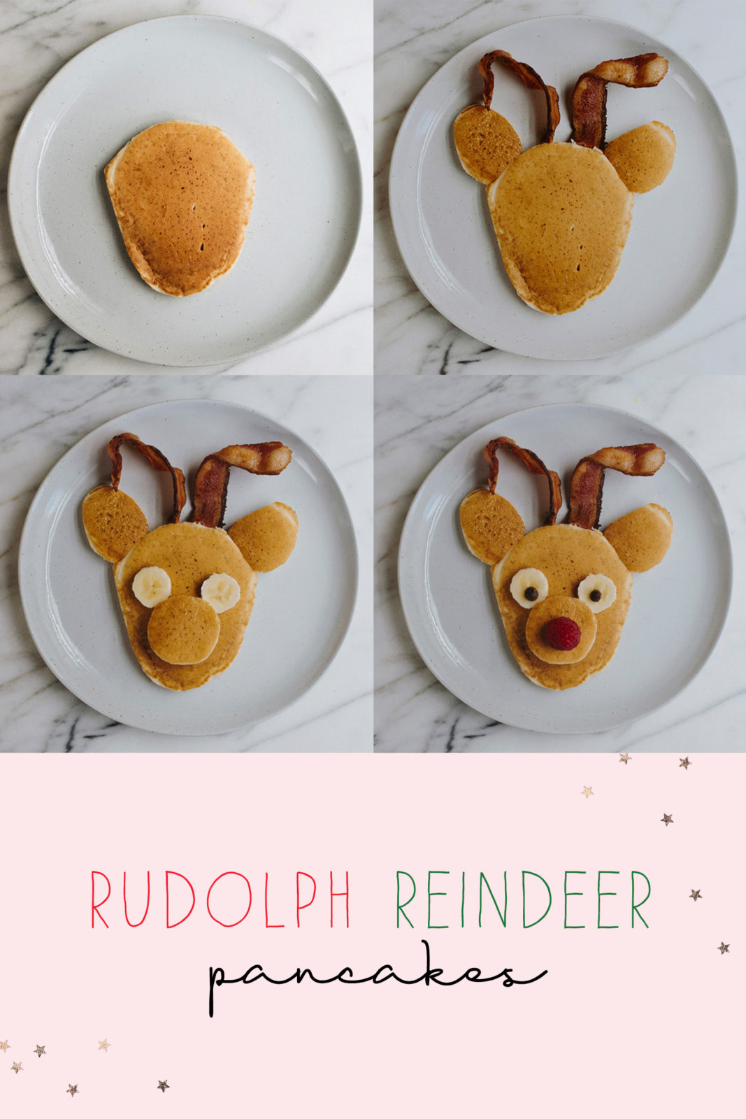 Rudolph Reindeer Pancakes - Casey Wiegand of The Wiegands
