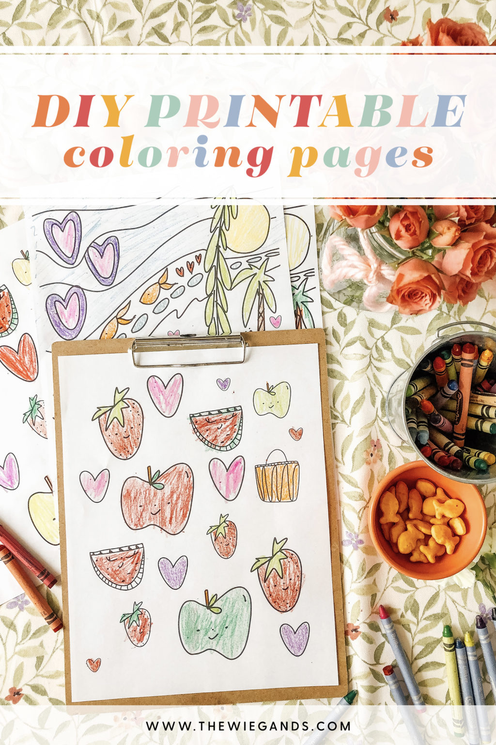 DIY Coloring Pages for Kids - Casey Wiegand of The Wiegands