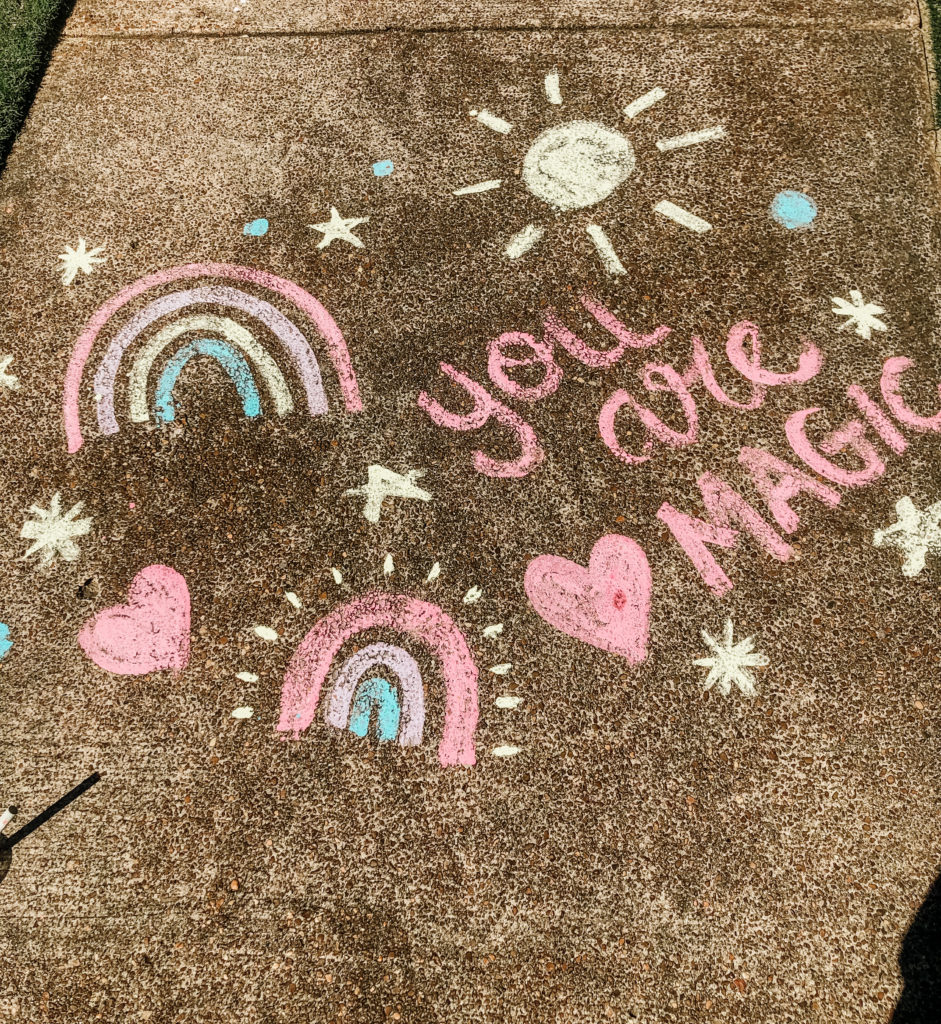 Cool Summer Sidewalk Chalk Ideas - Casey Wiegand of The Wiegands