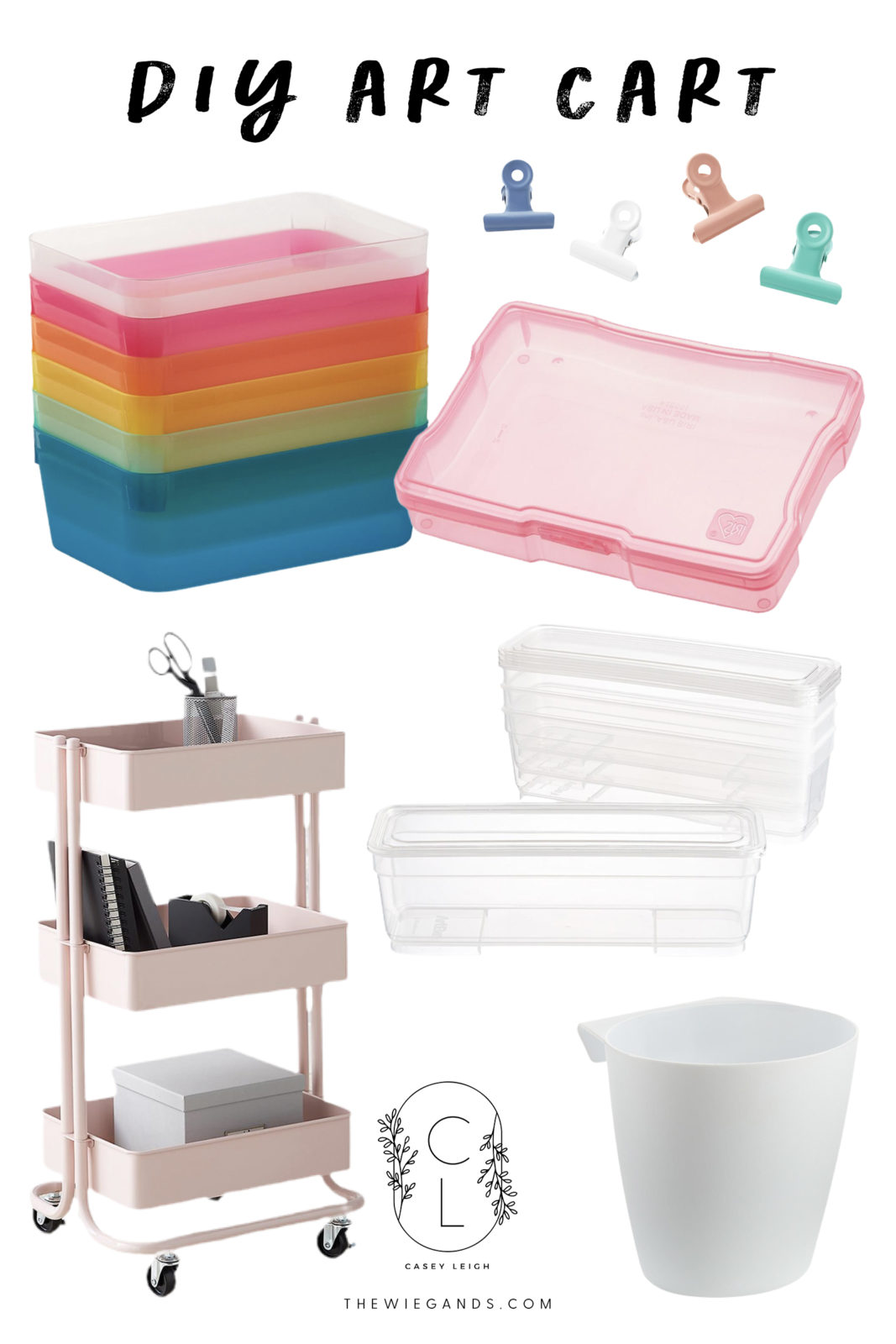 Art Cart Ideas For Your Kiddos - Casey Wiegand of The Wiegands