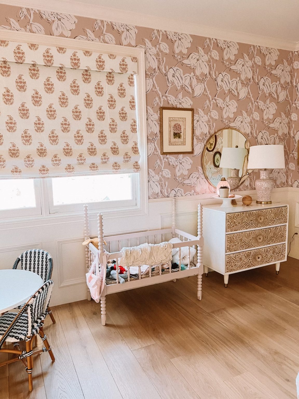 Pink Wallpaper For Girls Room - Casey Wiegand of The Wiegands