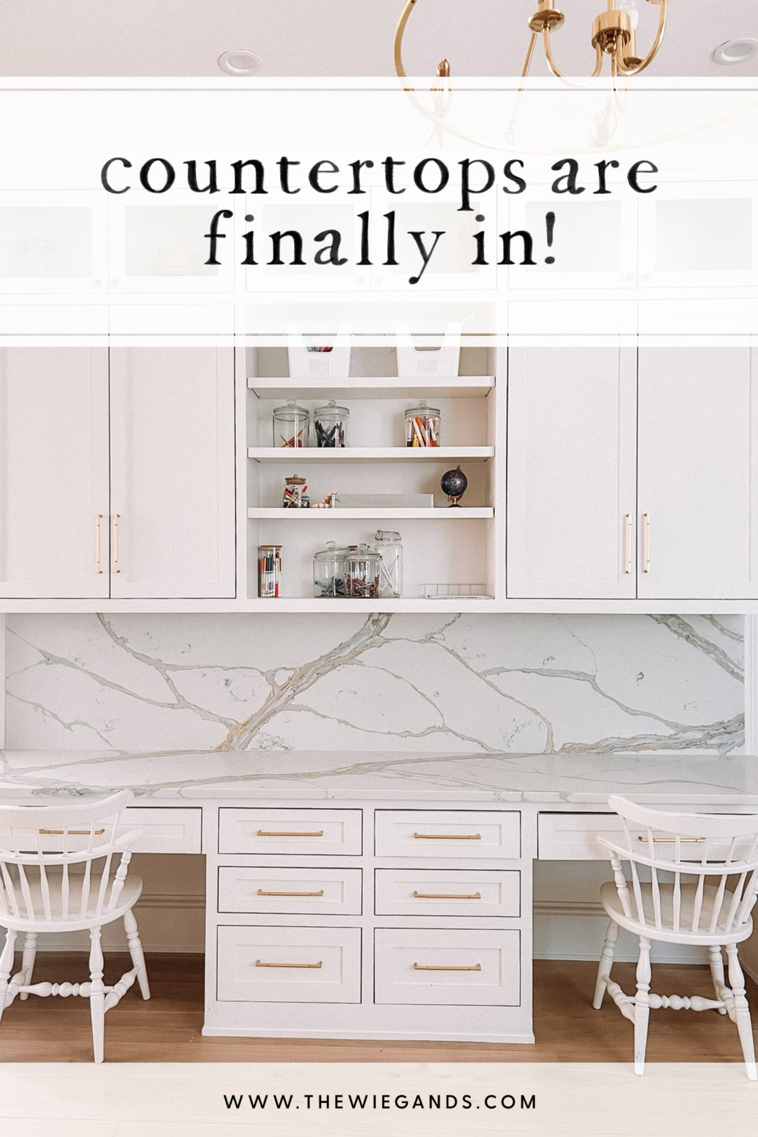 New Countertops Reveal - Casey Wiegand of The Wiegands