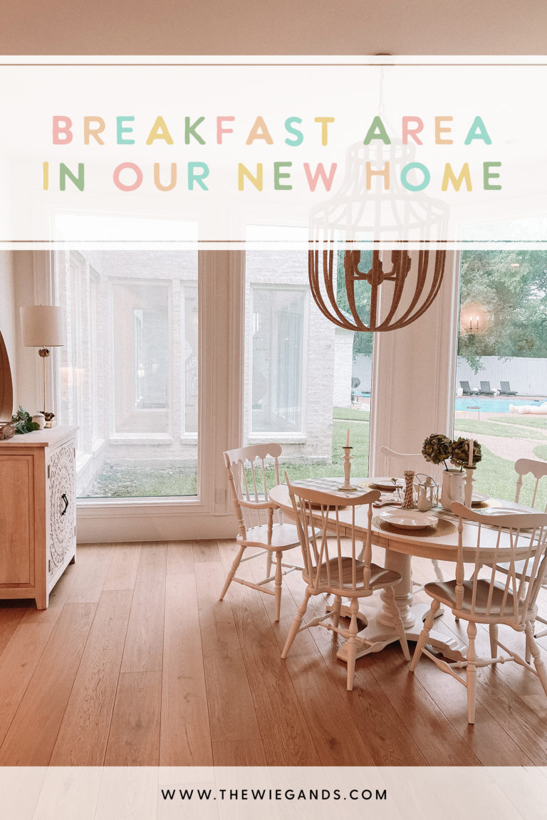 Breakfast Area Reveal - Casey Wiegand of The Wiegands