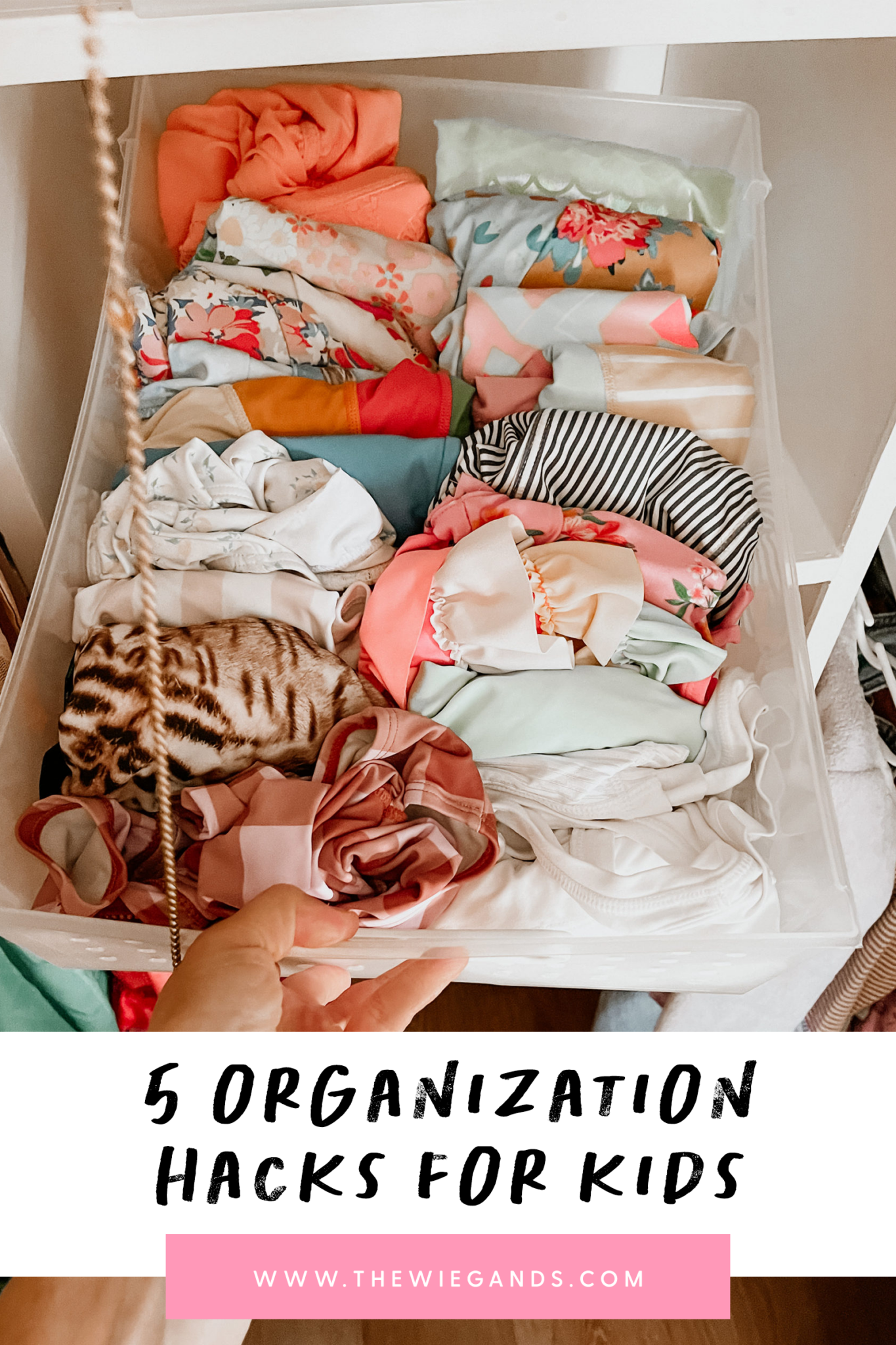 Kids Organization Ideas - Casey Wiegand of The Wiegands