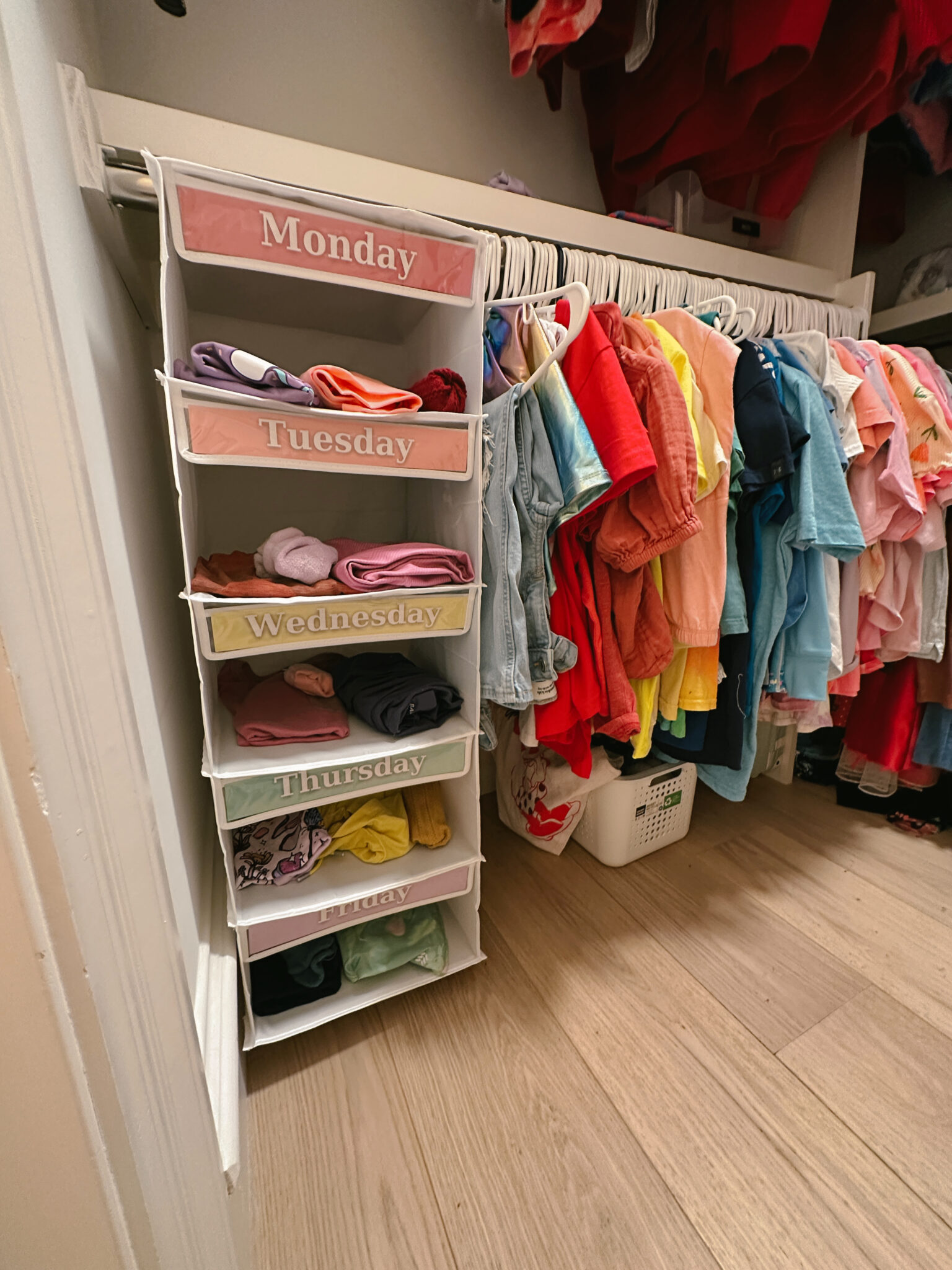 Kids Weekly Clothes Organizer - Casey Wiegand of The Wiegands