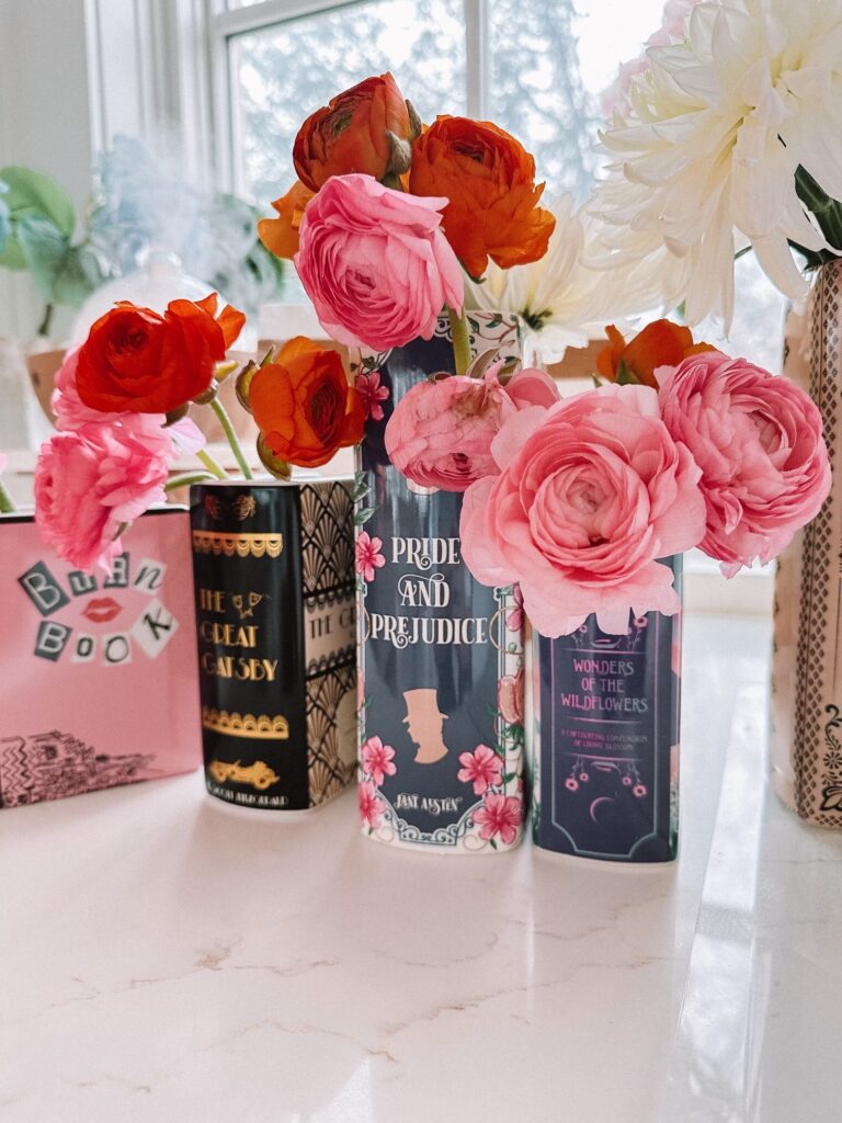 Book Vases | Springtime Decor - Casey Wiegand of The Wiegands